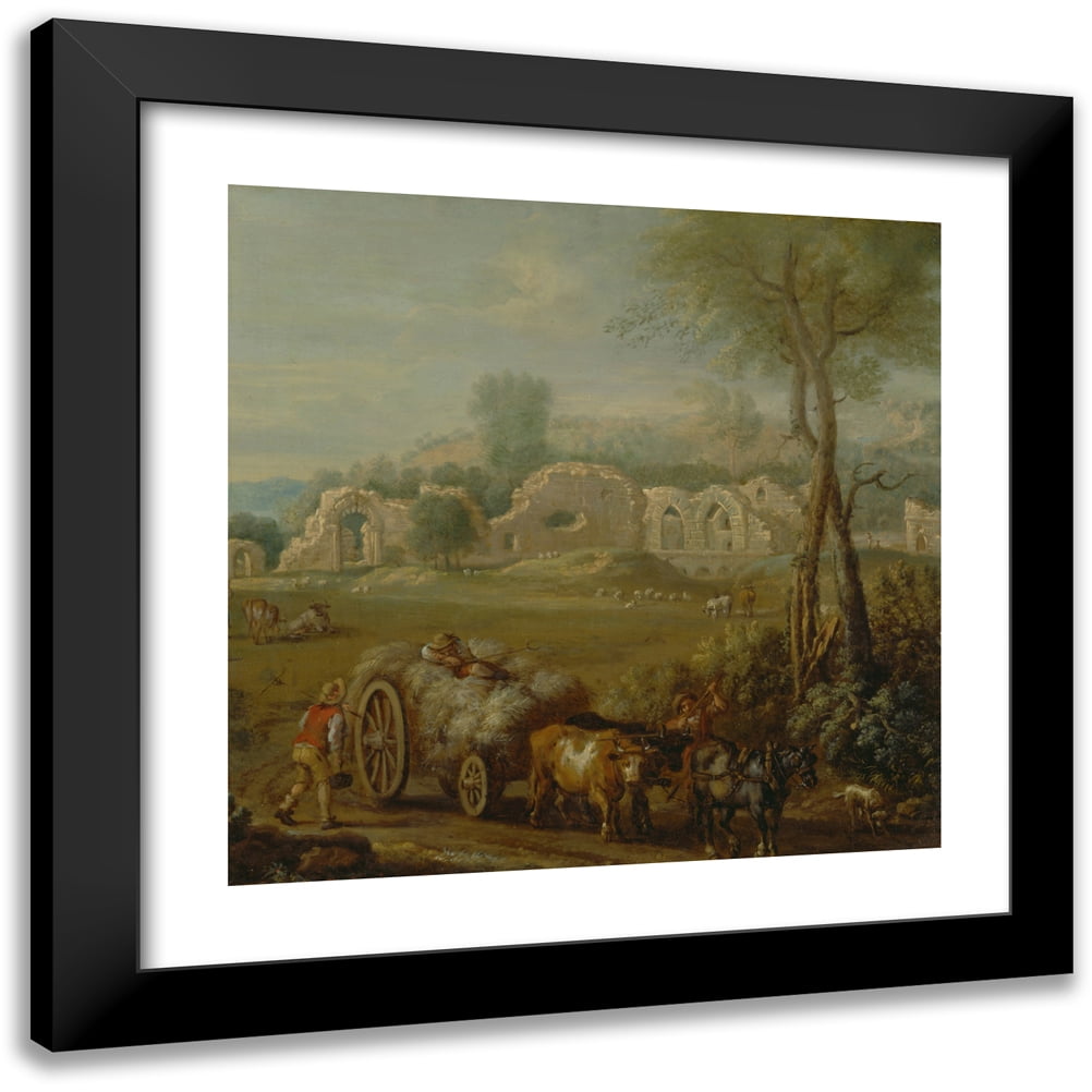 John Wootton 15x15 Black Modern Framed Museum Art Print Titled ...