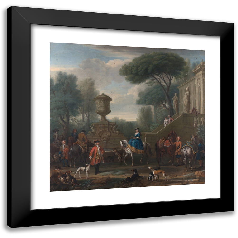 John Wootton 15x15 Black Modern Framed Museum Art Print Titled ...