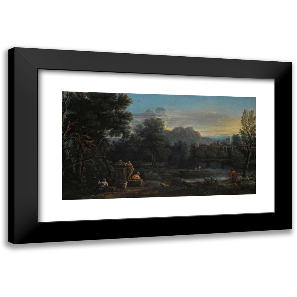John Wootton 24x15 Black Modern Framed Museum Art Print Titled - A ...