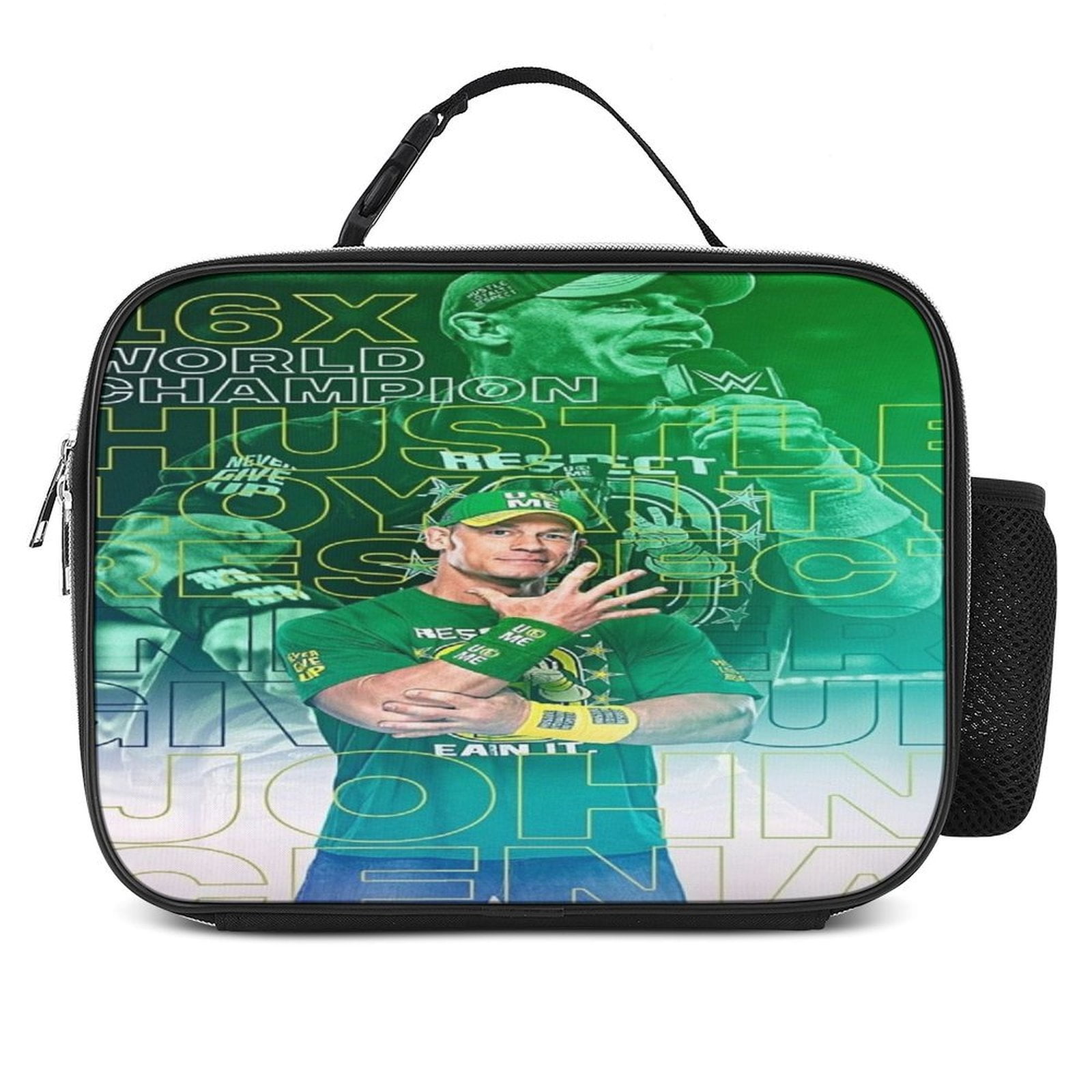 John Wrestler Cena Reusable Lunch Bento Box Insulated Portable Handbags ...