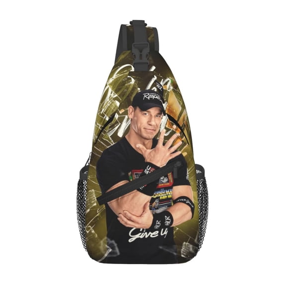 John Wrestler Cena Sling Backpack Casual Crossbody Bag Travel Hiking ...