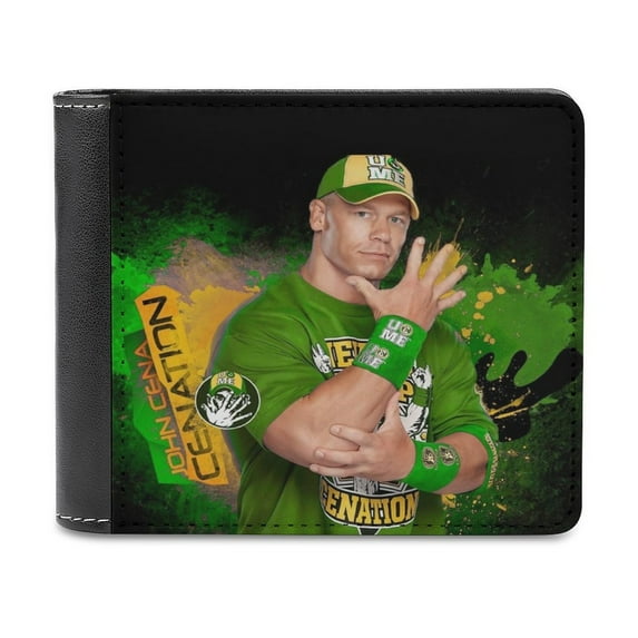 John Wrestler Cena Wallet for Men Leather Purse Clutch Card Holders ...