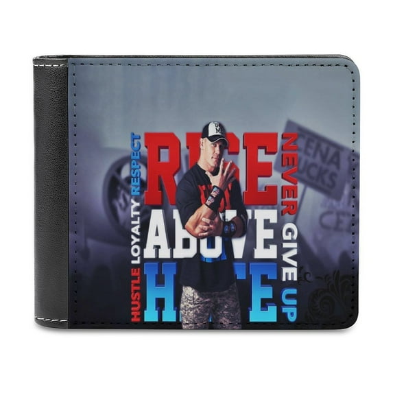 John Wrestler Cena Wallet for Men Leather Purse Clutch Card Holders ...