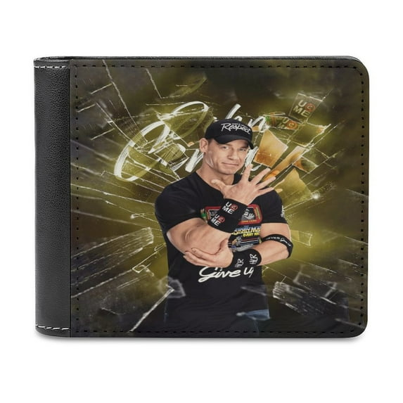 John Wrestler Cena Wallet for Men Leather Purse Clutch Card Holders ...
