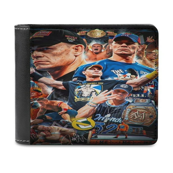 John Wrestler Cena Wallet for Men Leather Purse Clutch Card Holders ...