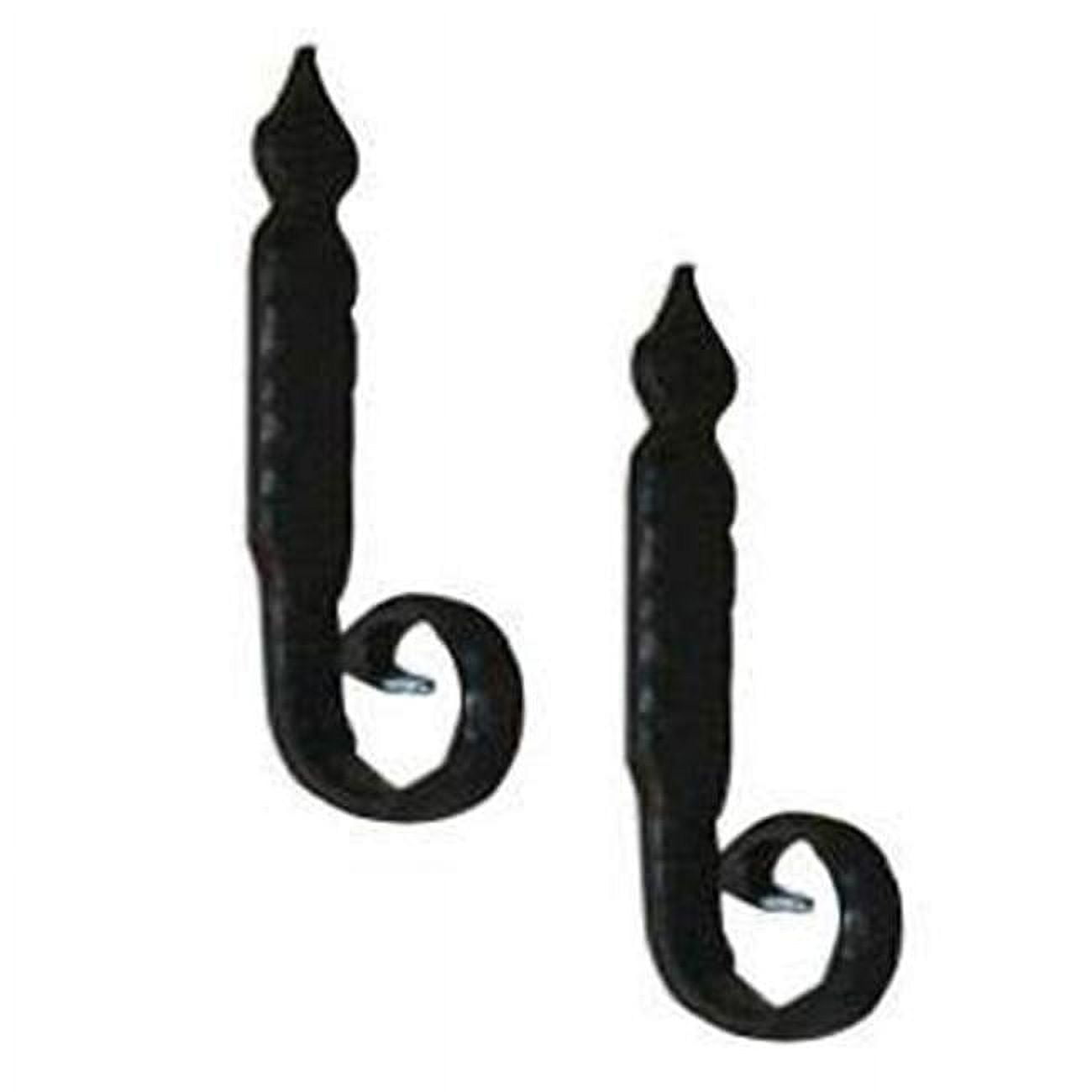 John Wright 88-253 Pair of Iron Rat Tail Shutter Lag Tiebacks - Walmart.com