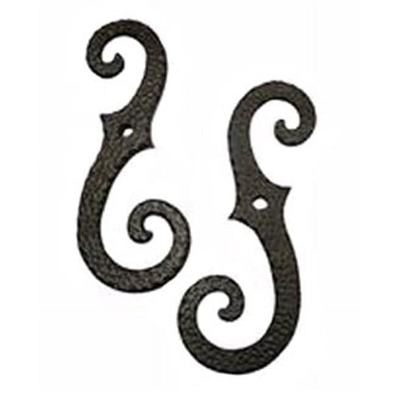 John Wright 88-255 Pair of Iron Stippled Shutter Lag Tiebacks - Walmart.com