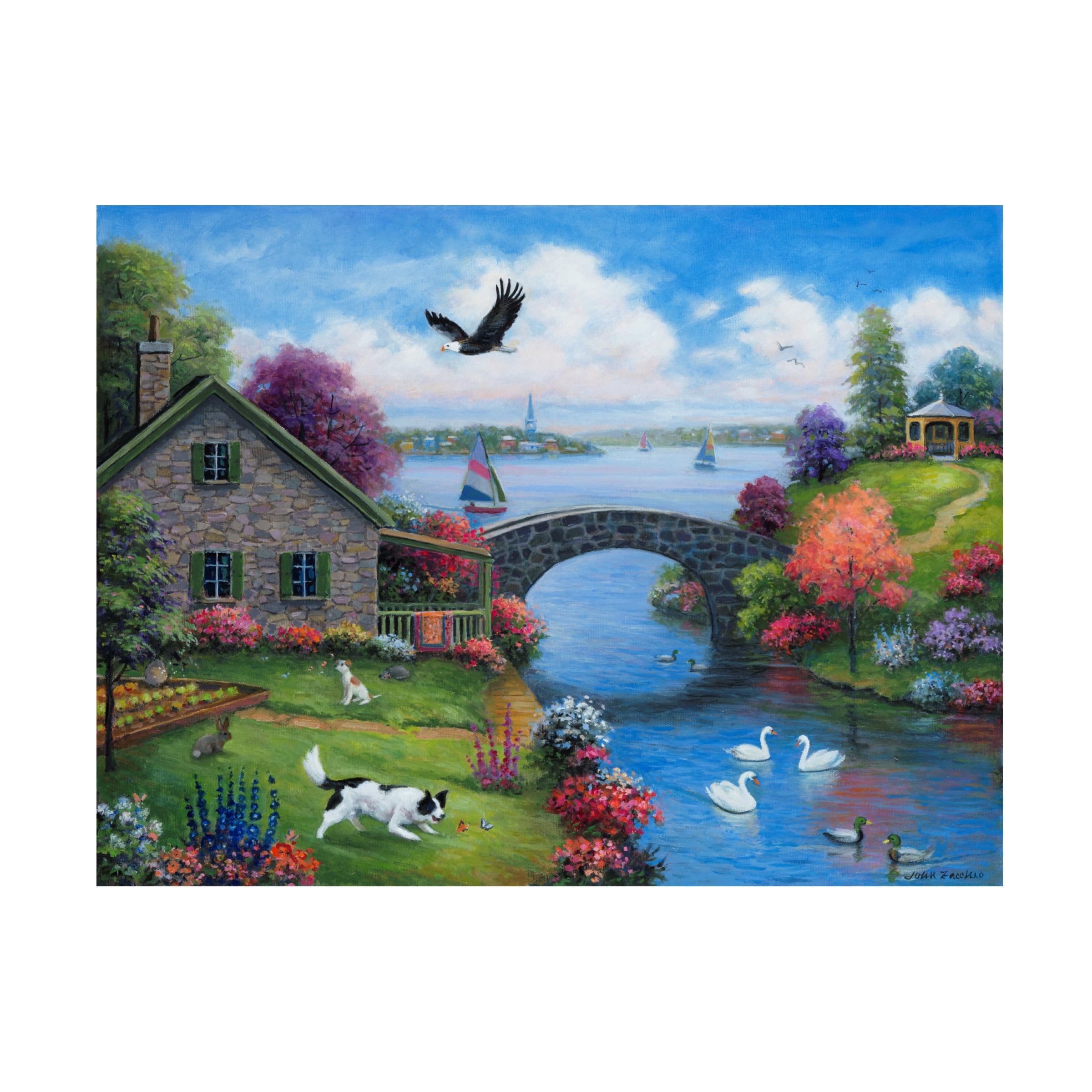 John Zaccheo 'Summer Inlet' Canvas Art - Walmart.com
