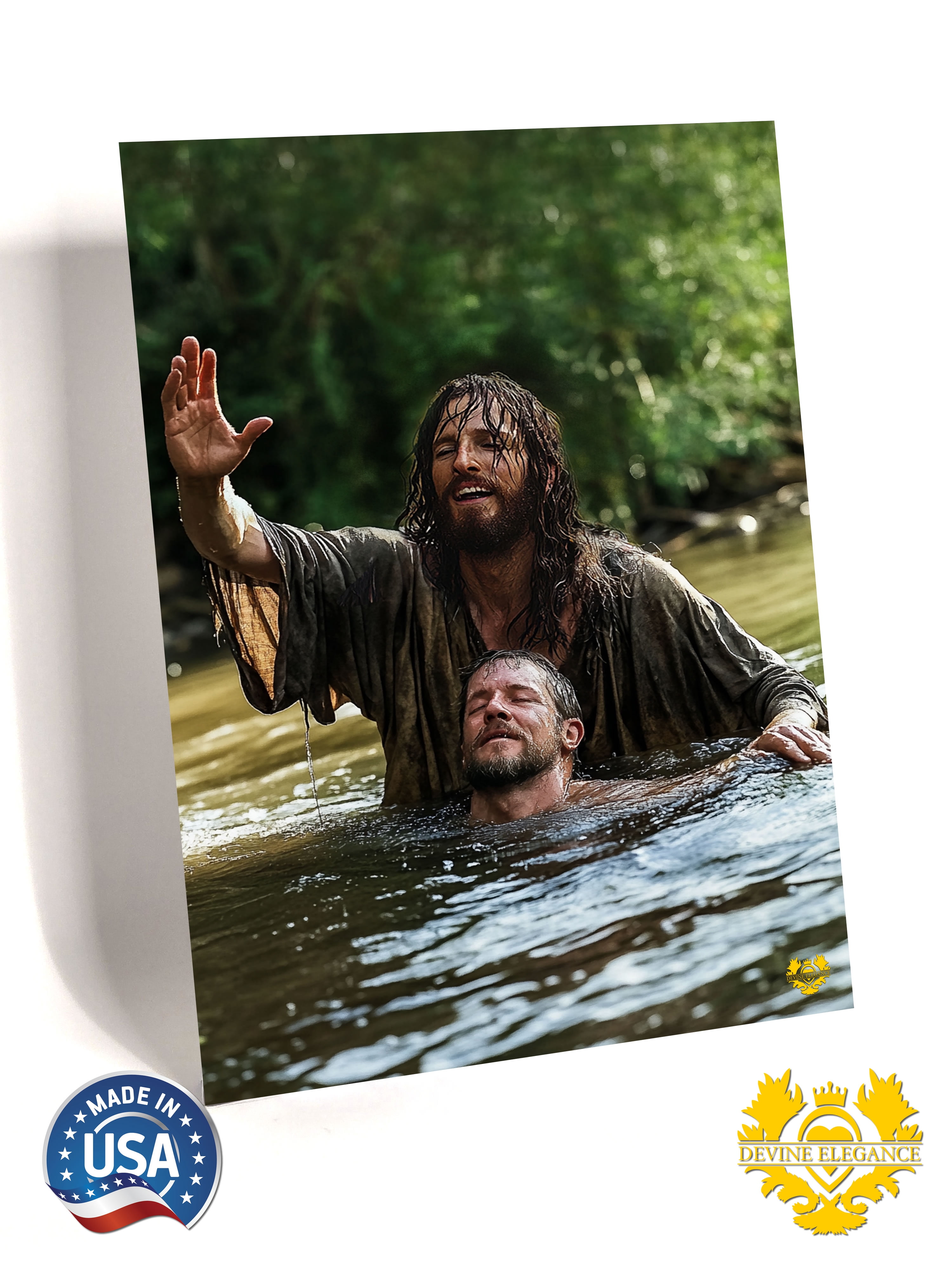John the Baptist (Baptising a Man) (40"x60" Metal) - Walmart.com