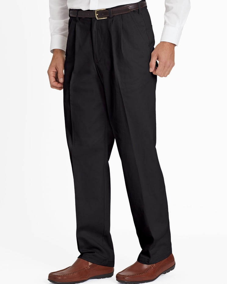 JohnBlairFlex Adjust-A-Band Relaxed-Fit Pleated Chinos - Walmart.com