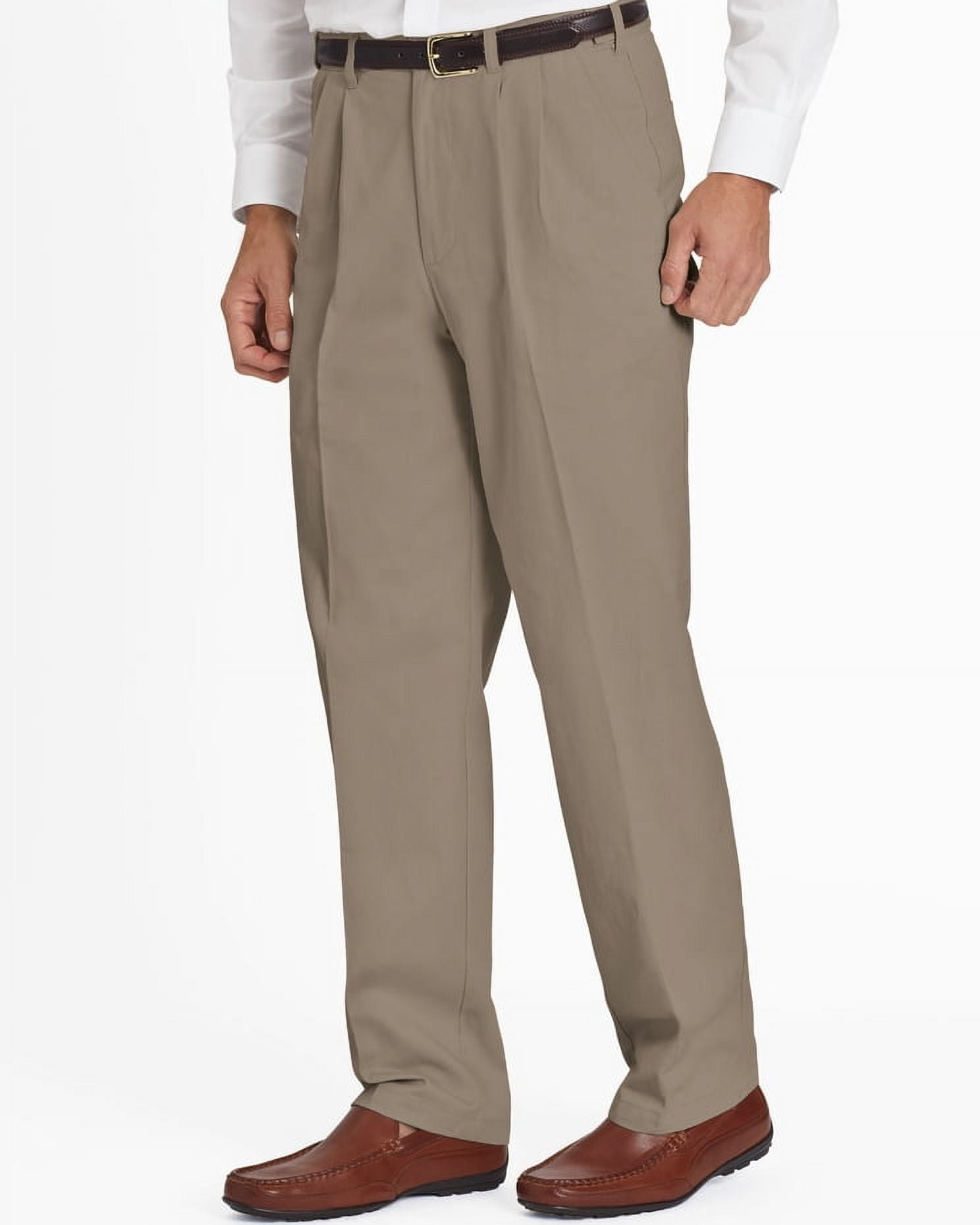 Blair Mens Johnblairflex Adjust-A-Band Relaxed-Fit Pleated Chinos ...