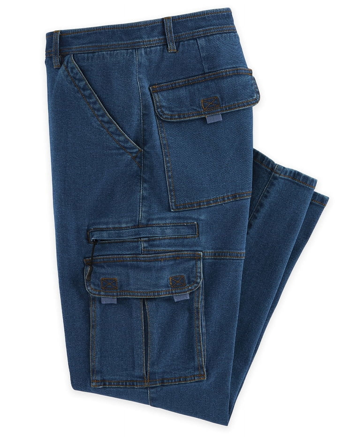 Blair Mens Johnblairflex Relaxed-Fit 7-Pocket Cargo Pants - Walmart.com