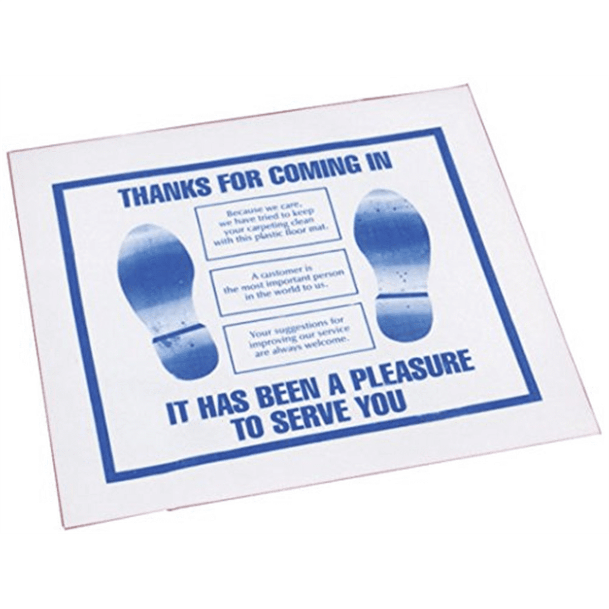 JohnDow Industries Plastic Floor Mat Protectors, 500PK, Heavy Duty, 18 ...