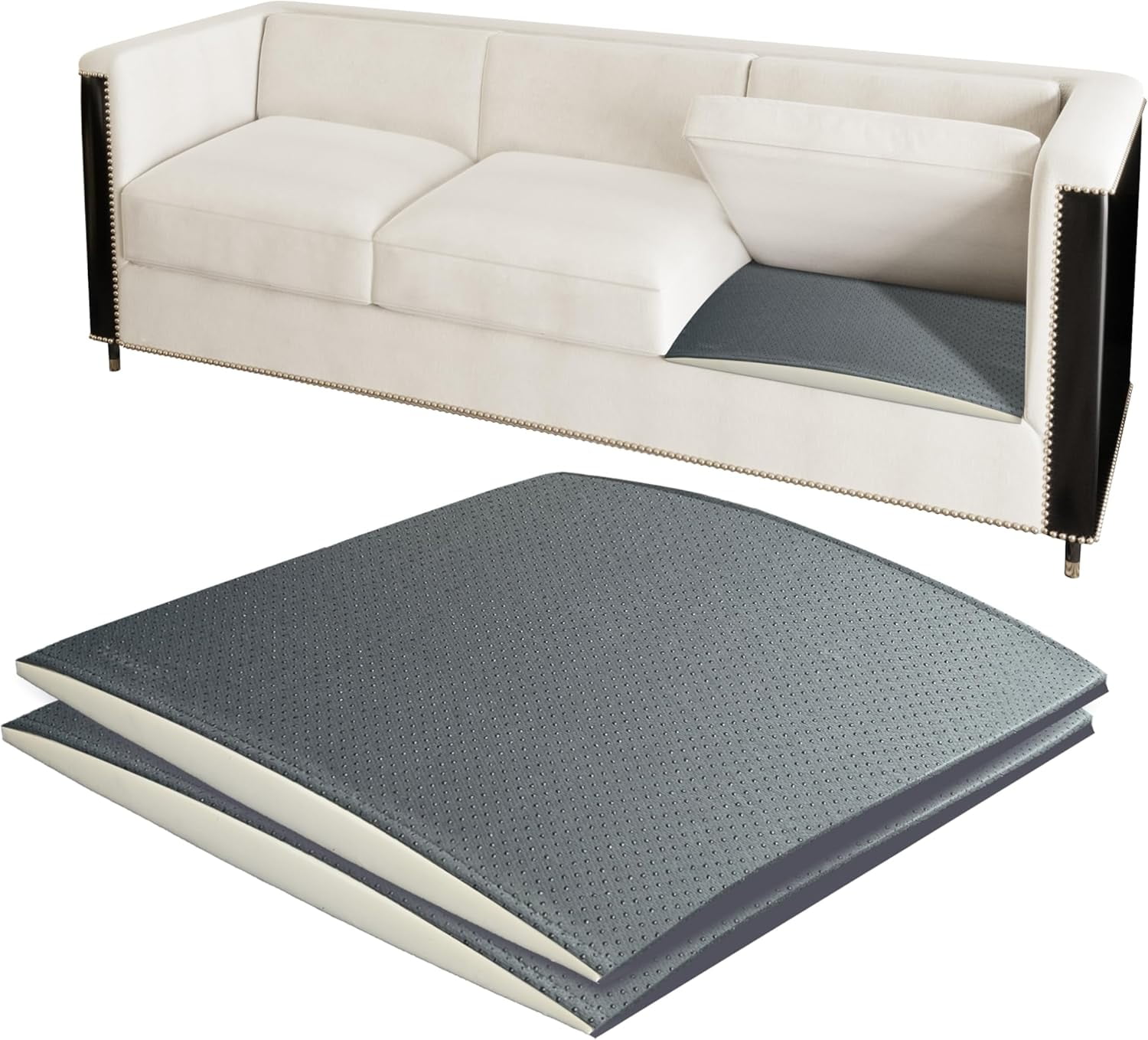 Johnear 2 Pack Chair Cushion Support for Sagging Seat 20"x20" in Under ...