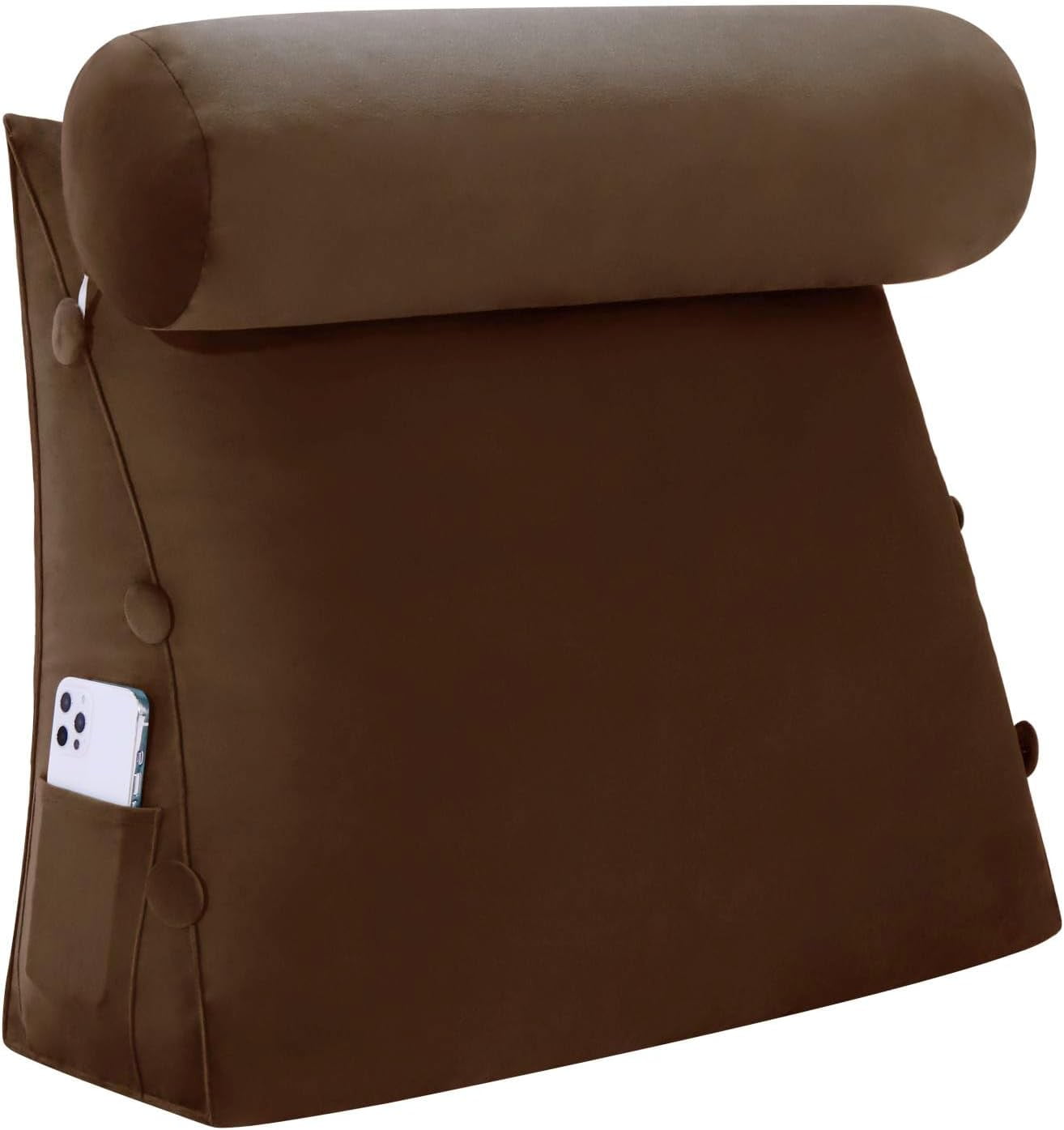 Johnear Adjustable Triangle Wedge Reading Pillow Neck Back Support ...