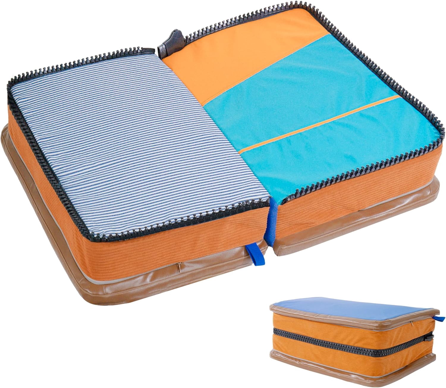 Johnear Book Shaped Large Floor Pillow for Adults, Foldable Big Floor ...