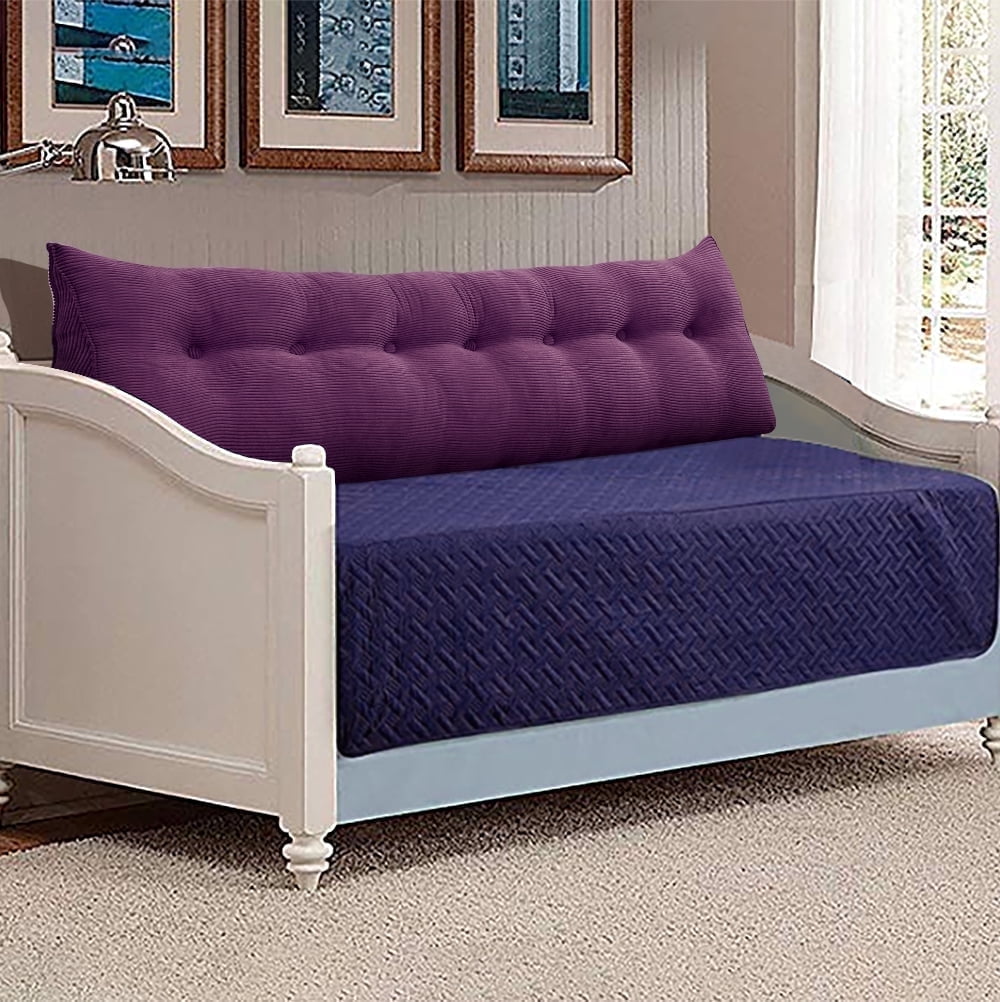 Johnear Corduroy Pillow Large Bolster Triangular Headboard Sleeping ...