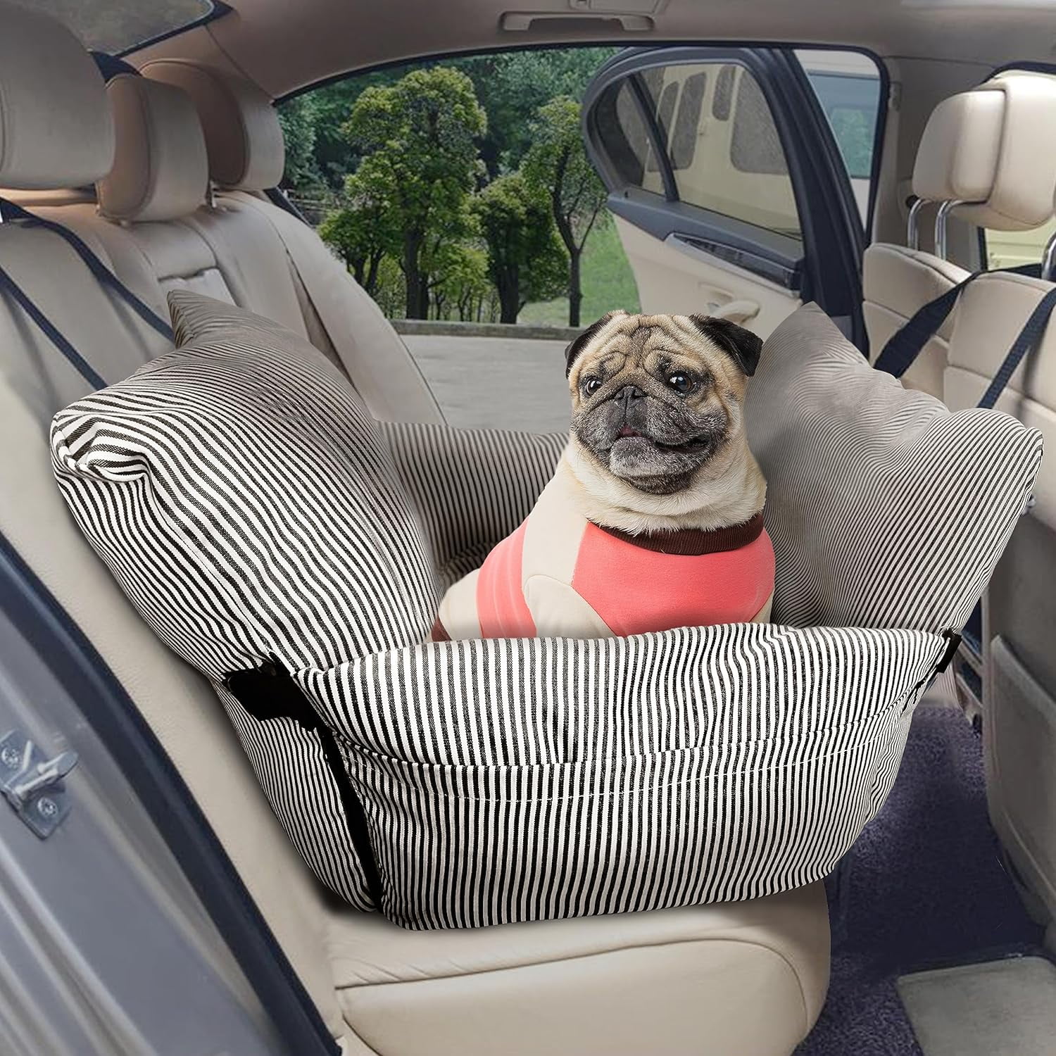 Johnear Dog Car Seat for Medium Dog under 55 lbs Pet Booster Seat Pet ...