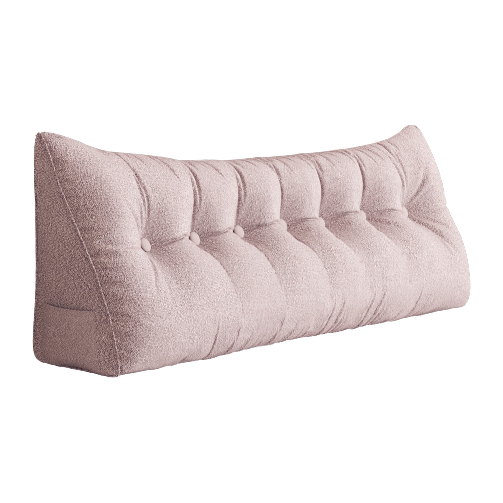 Johnear Headboard Wedge Pillow Lightpink Plush Large Triangle Reading ...