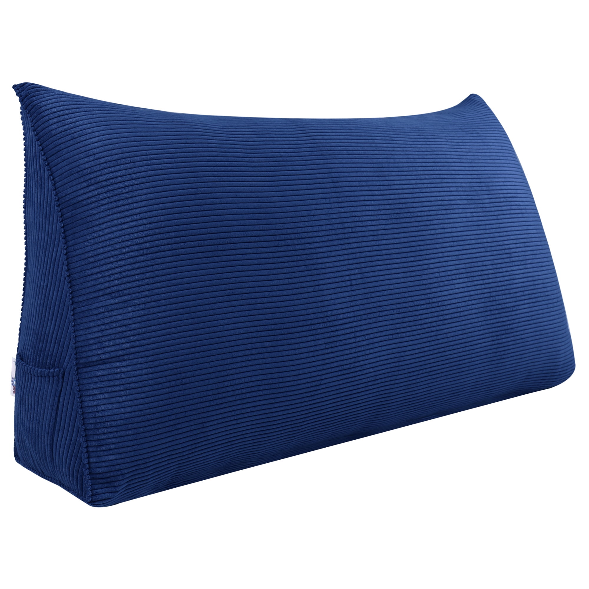 Johnear Large Wedge Pillow Triangular Corduroy Headboard Backrest ...