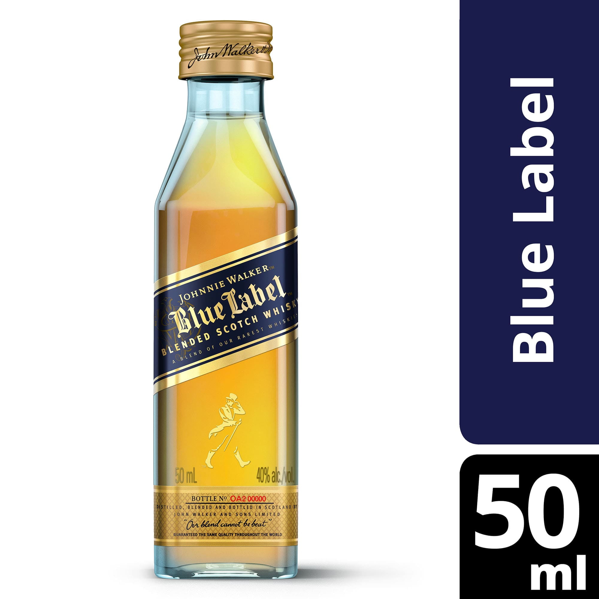 Johnnie Walker Blue Label Blended Scotch Whisky, 50 mL - Walmart.com