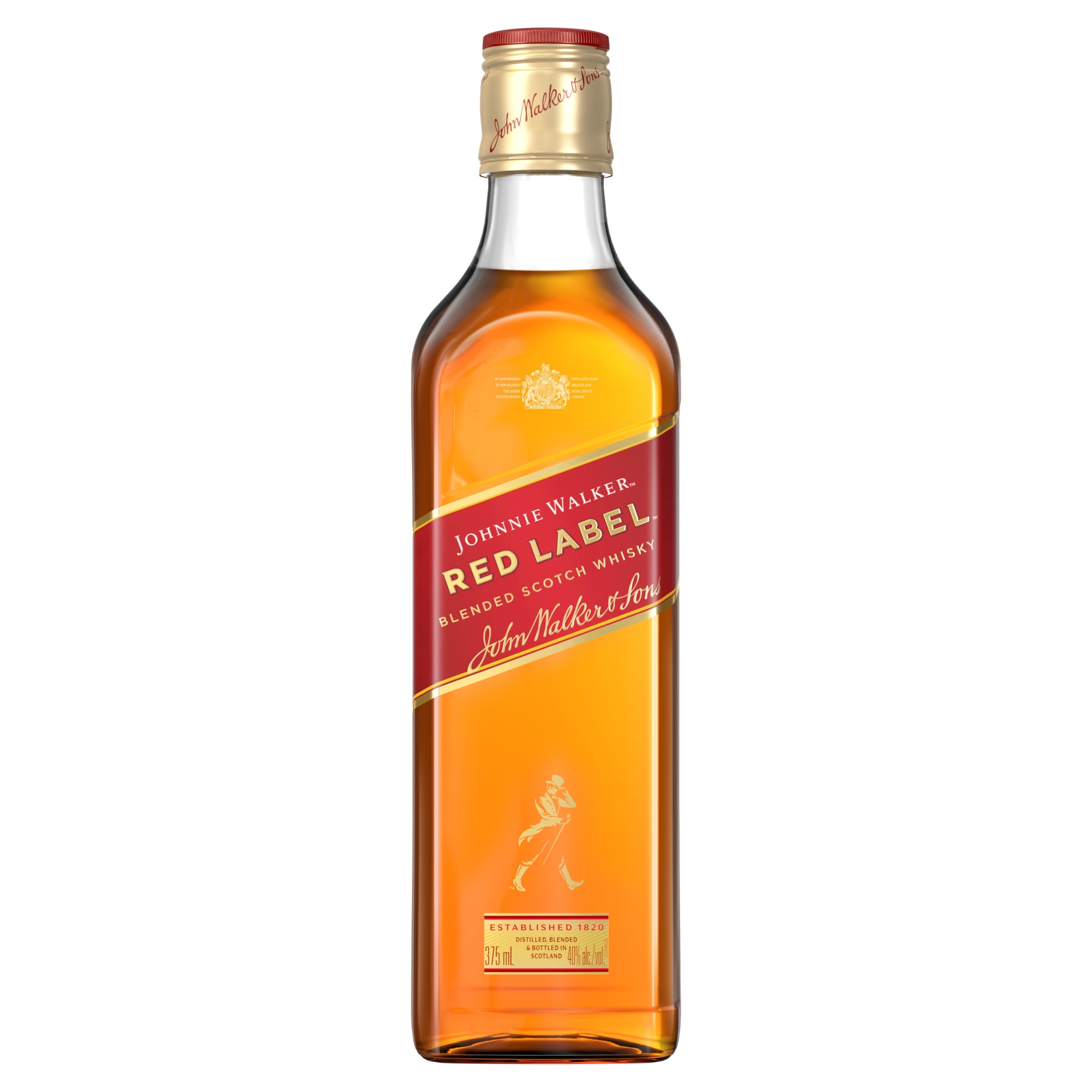 Johnnie Walker Red Label Blended Scotch Whisky, 375 mL, 40% ABV ...