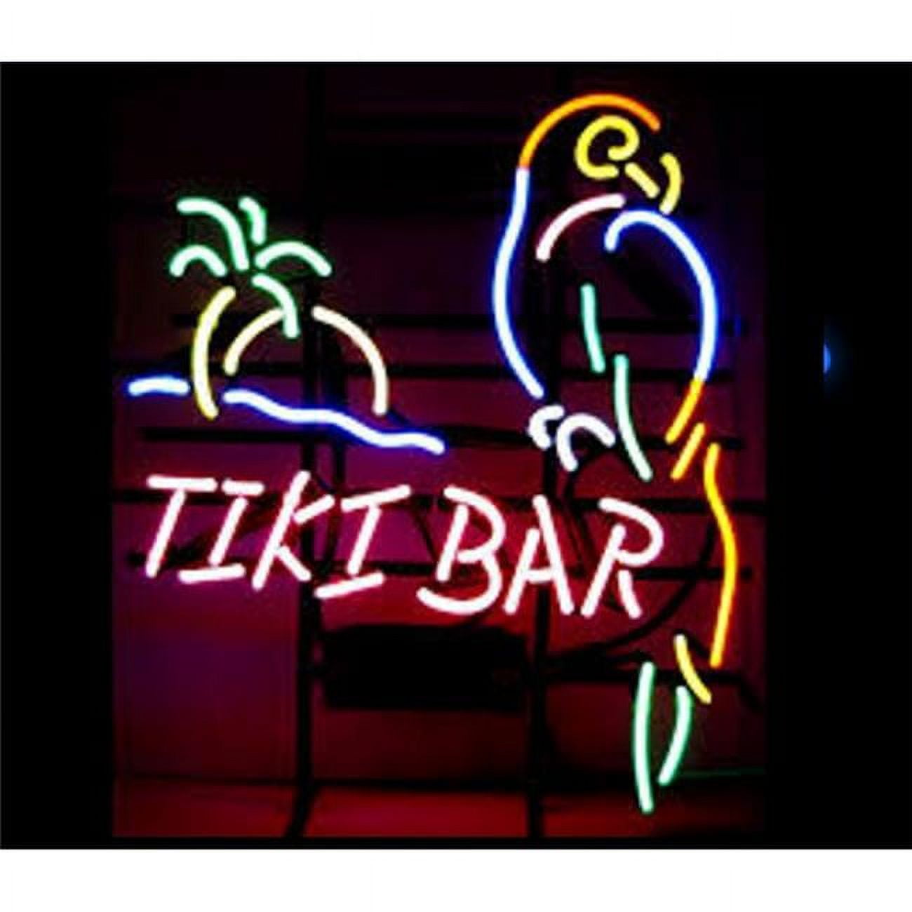 Johnny Austin Neon AN-0009 Tiki Bar Parrot Neon Bar Sign - Walmart.com