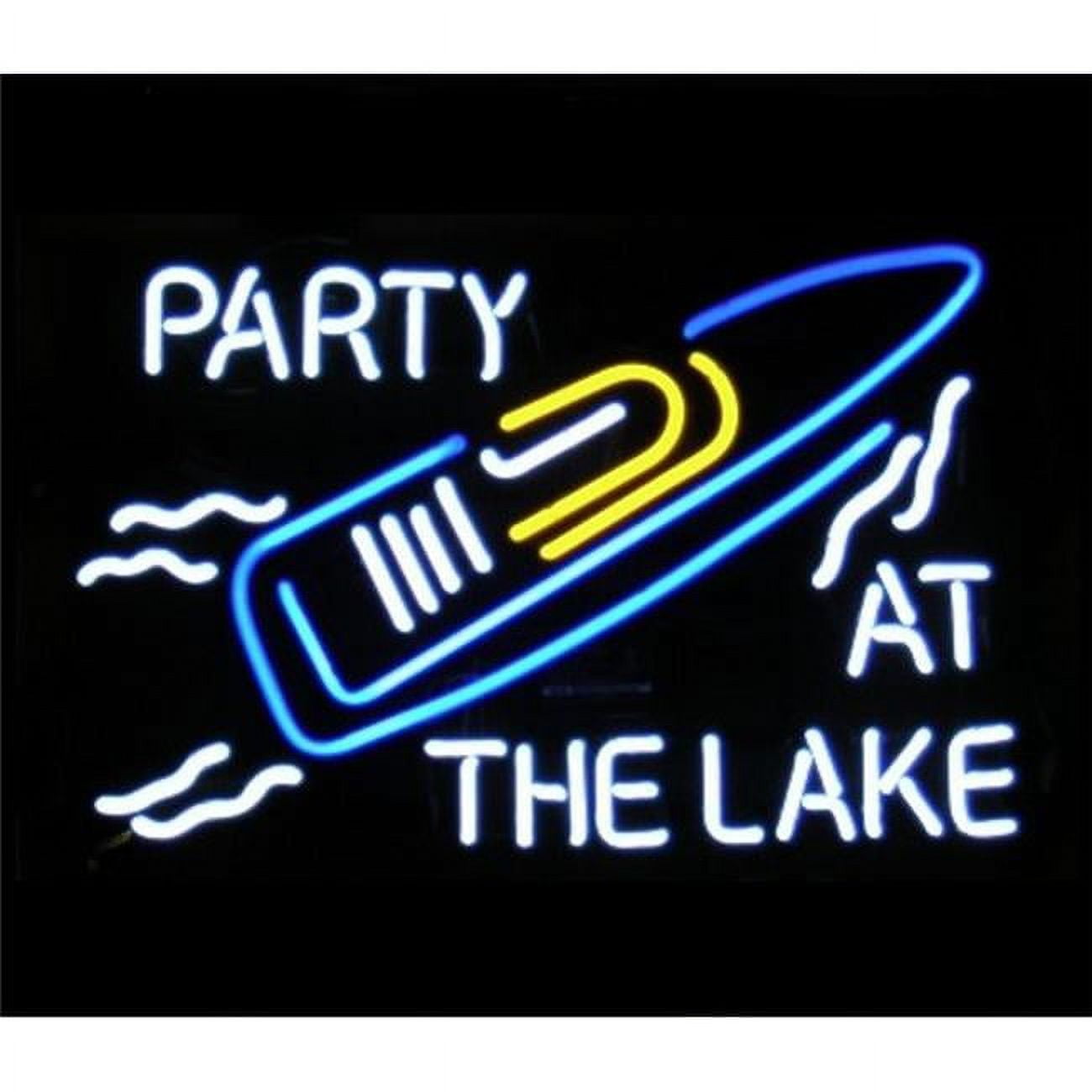 Johnny Austin Neon AN-0036 Party At The Lake Ii Neon Bar Sign - Walmart.com