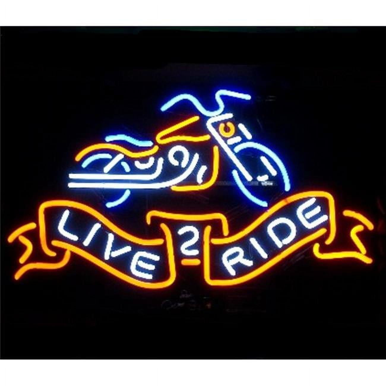 Johnny Austin Neon AN-0051 Live 2 Ride Neon Bar Sign Ii - Walmart.com