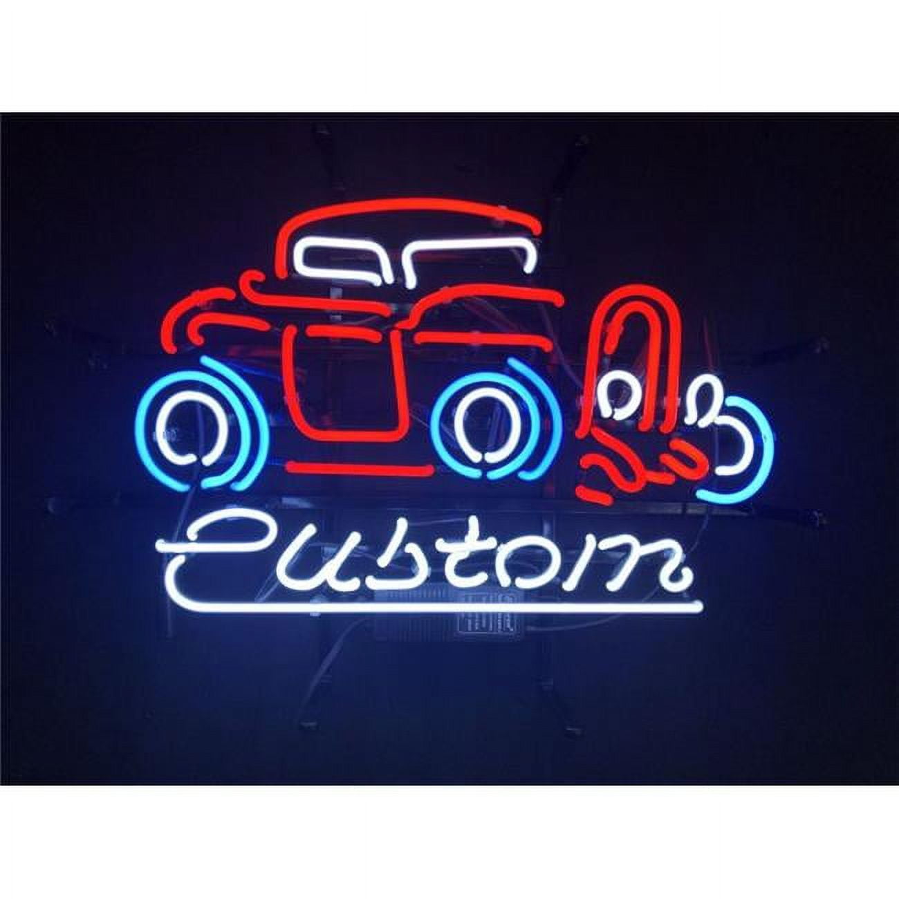 Johnny Austin Neon V-119 Custom Hot Rod Neon Bar Sign - Walmart.com