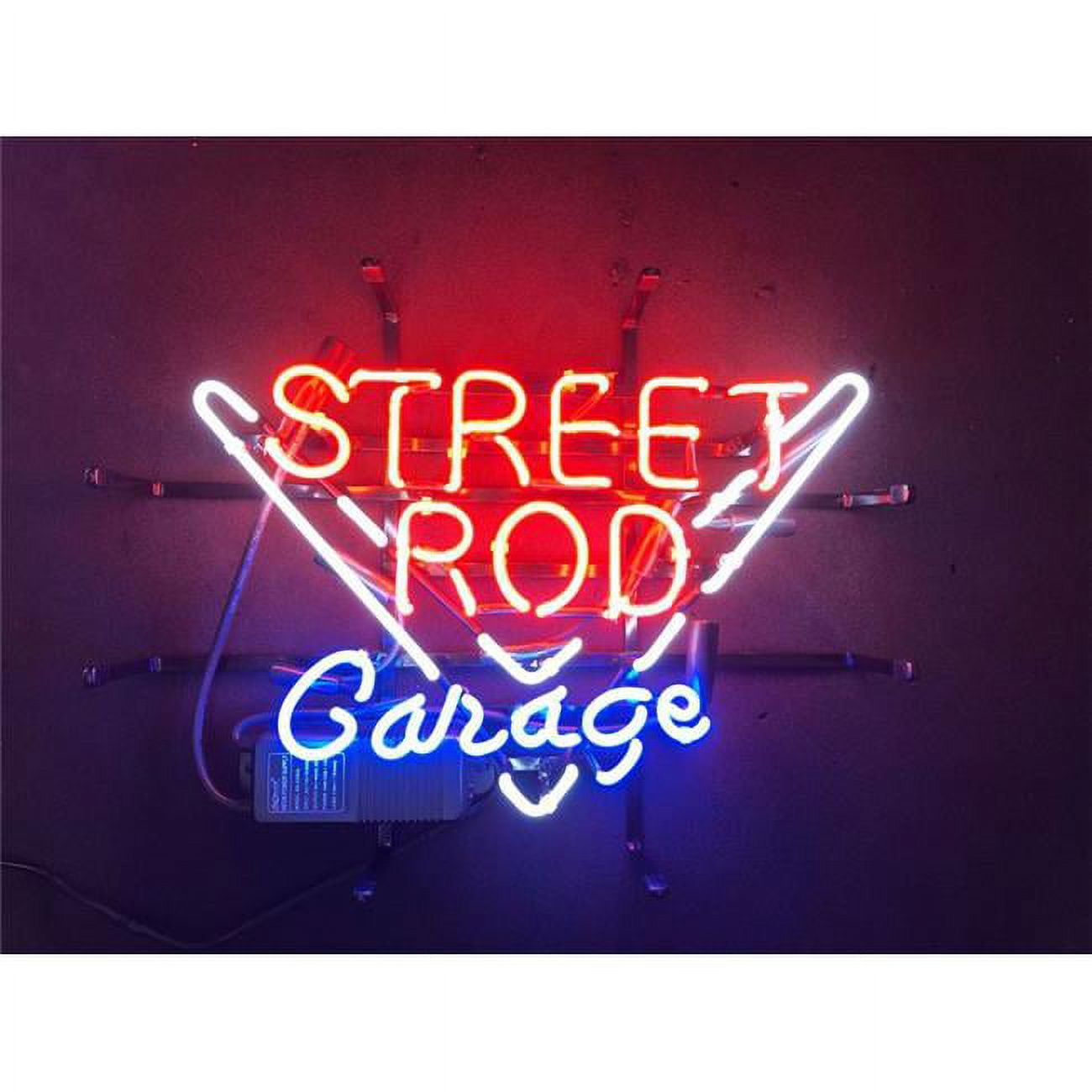 Johnny Austin Neon V-128 Street Rod Garage Neon Bar Sign - Walmart.com