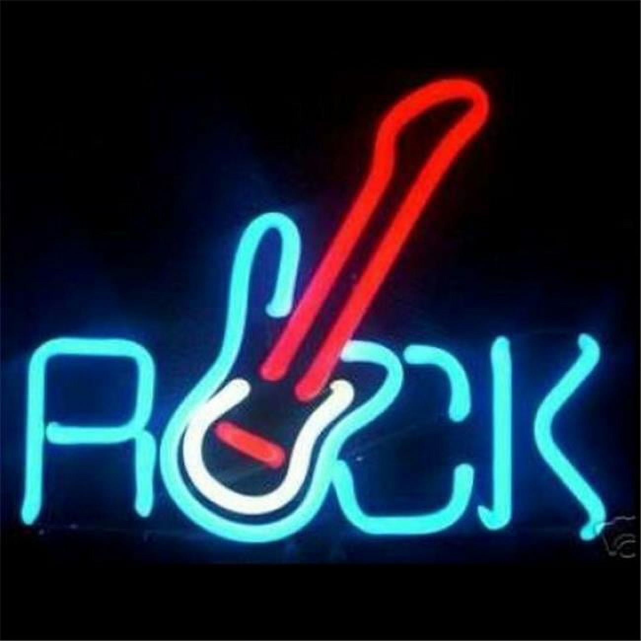 Johnny Austin Neon guitar rock Guitar Rock Neon Sculpture - Walmart.com