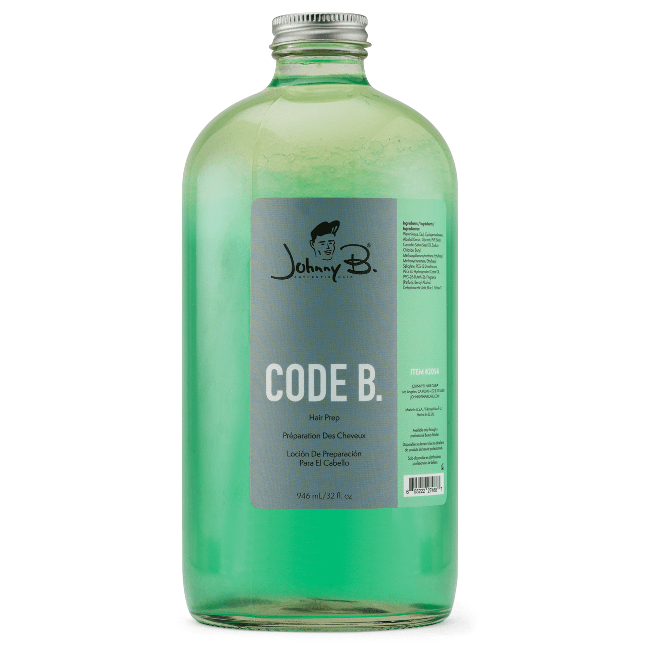 Johnny B Code Professional Hair Prep Cutting Agent 32 oz. - Walmart.com