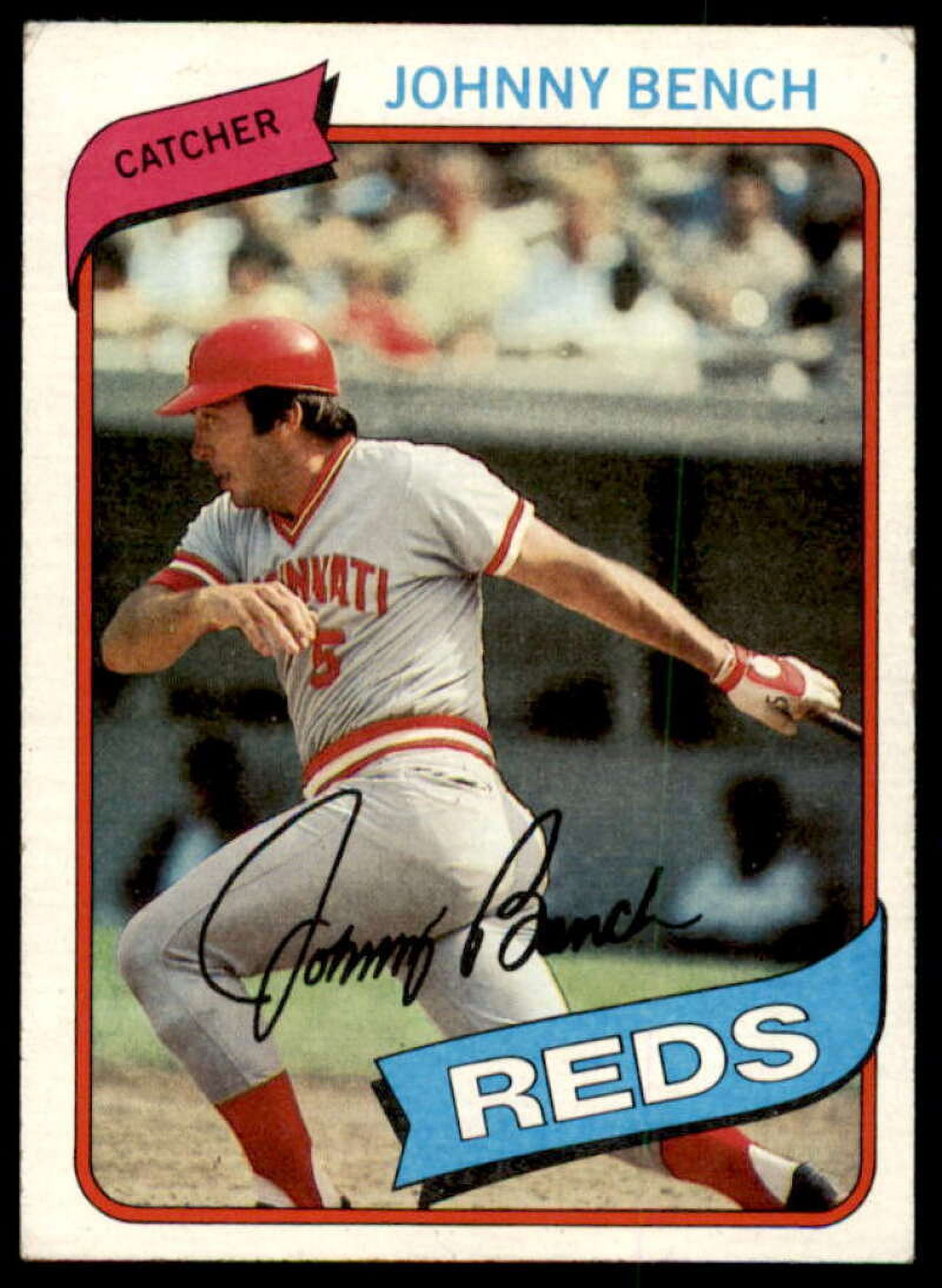 Johnny Bench Card 1980 Topps #100 - Walmart.com