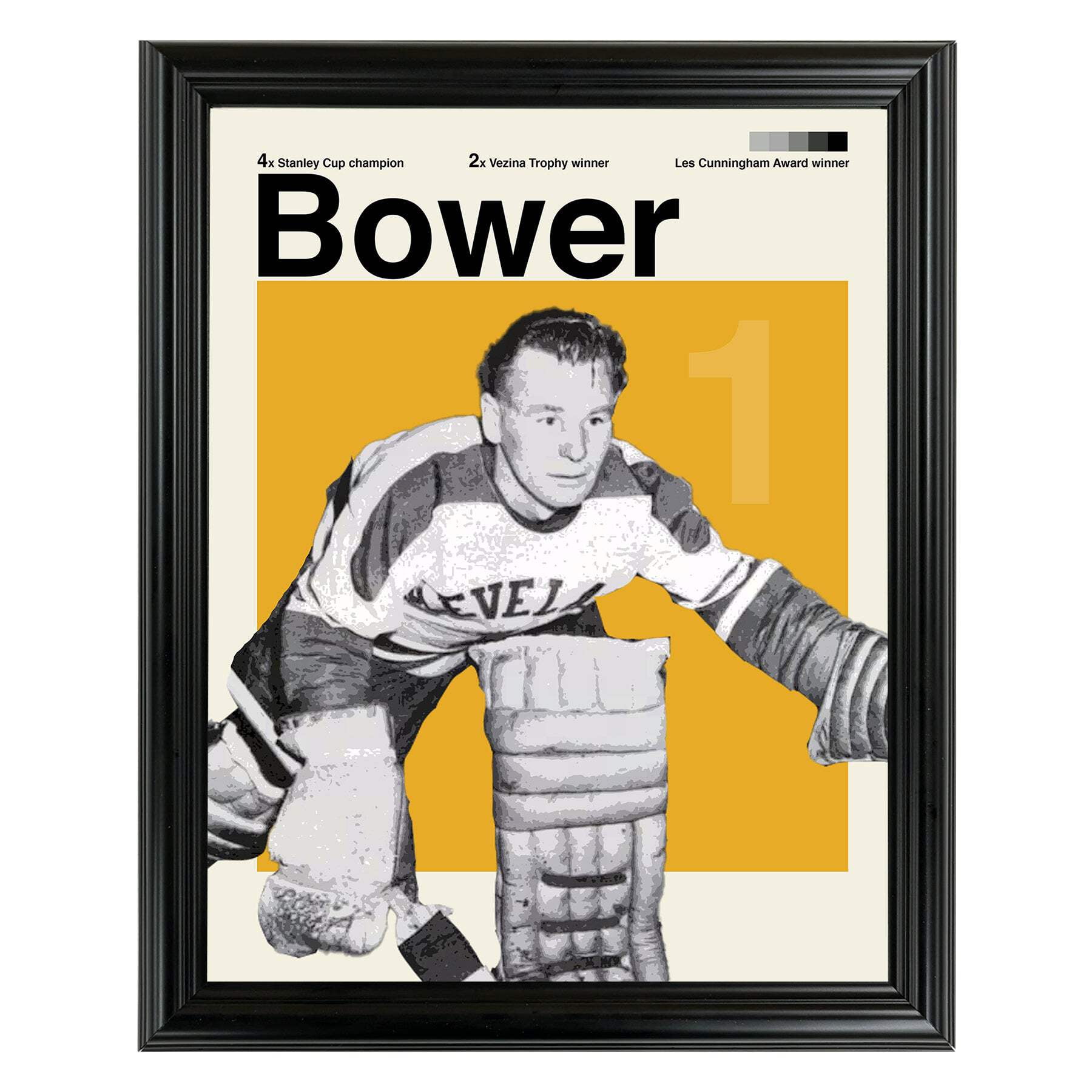 Johnny Bower Framed Sports Art Photo by Thomas Maxwell - Walmart.com