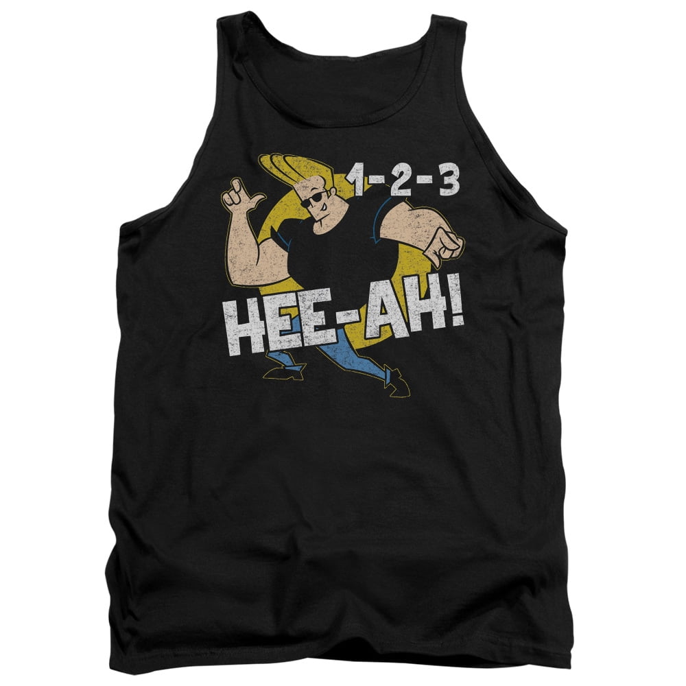 Johnny Bravo 123 Adult Tank Top Black - Walmart.com