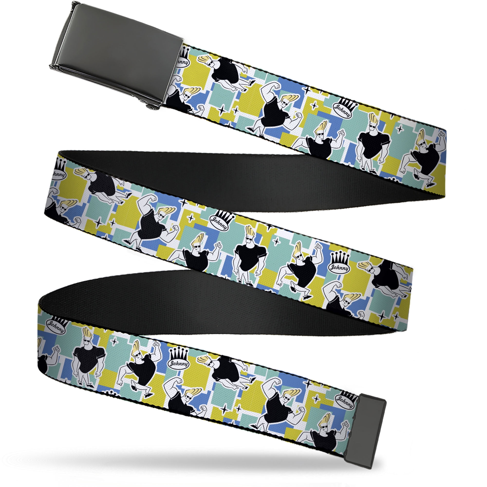Adjustable Belt, Clamp Buckle, Cut-to-Fit, Johnny Bravo Flexing Pose ...