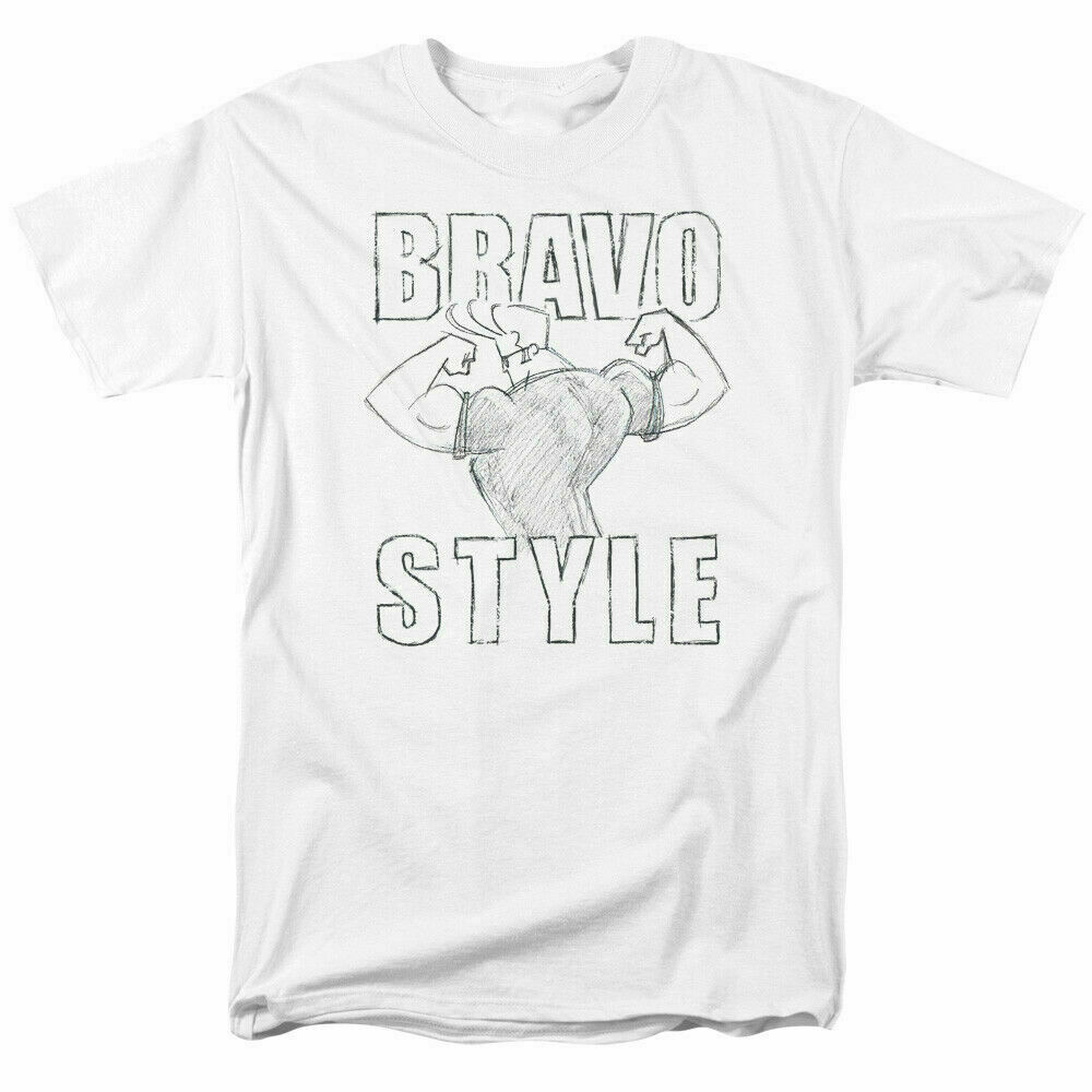 Johnny Bravo Bravo Style T Shirt Mens Licensed Cartoon Merchandise ...