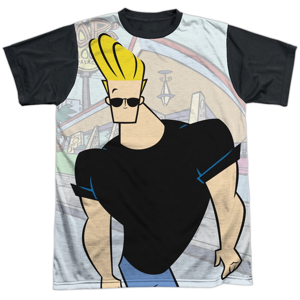 Johnny Bravo Hanging Out Unisex Adult Halloween Costume Sublimated T ...