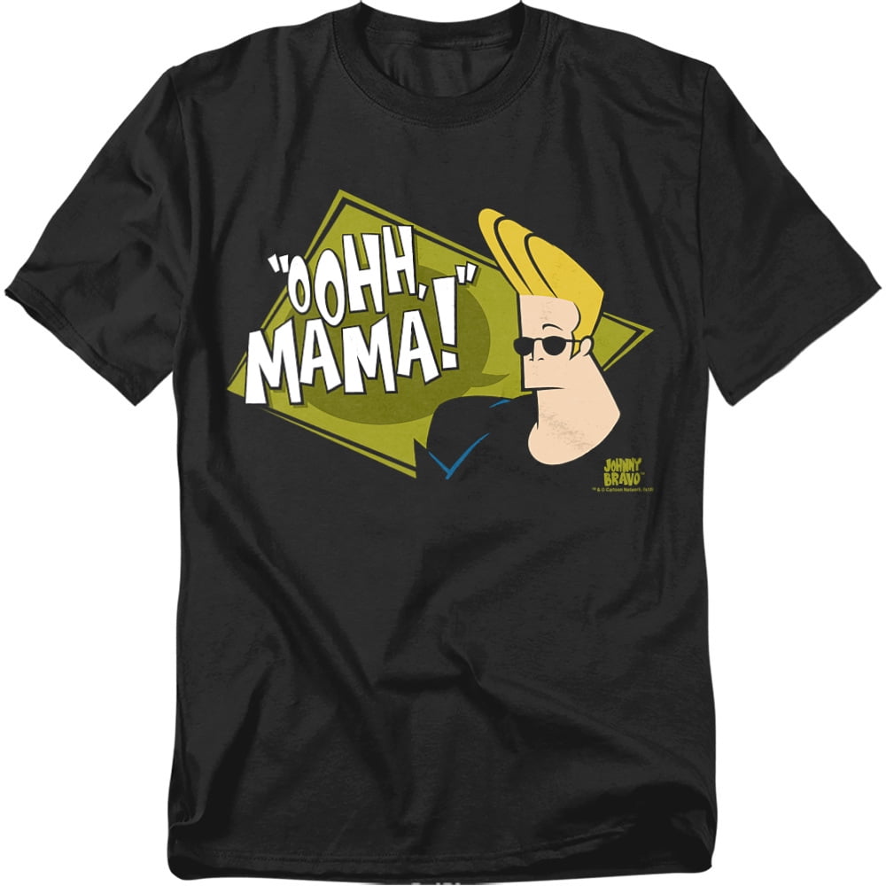 Johnny Bravo Men's Oohh Mama T-shirt Black - Walmart.com