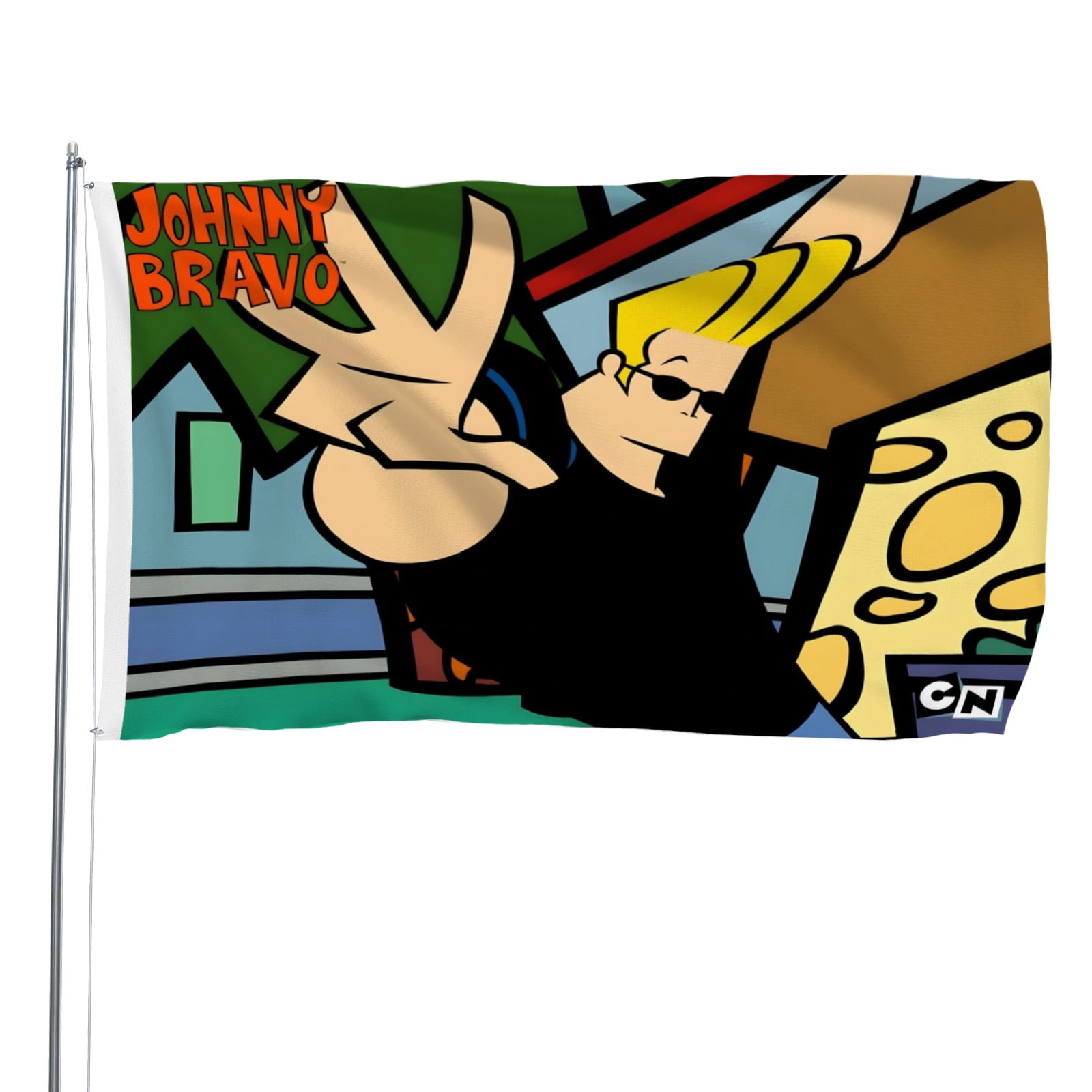 Johnny Bravo-themed Printed Flag Perfect gift for fans, friends, and ...