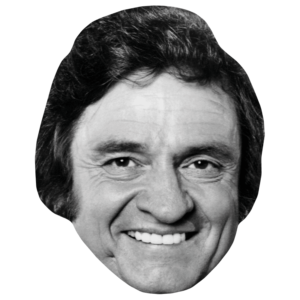 Johnny Cash (BW) Big Head. - Walmart.com