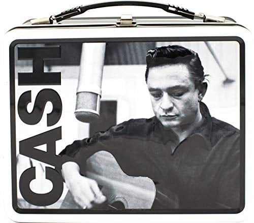 Johnny Cash Fun Box - Sturdy Tin Storage Box with Plastic Handle ...