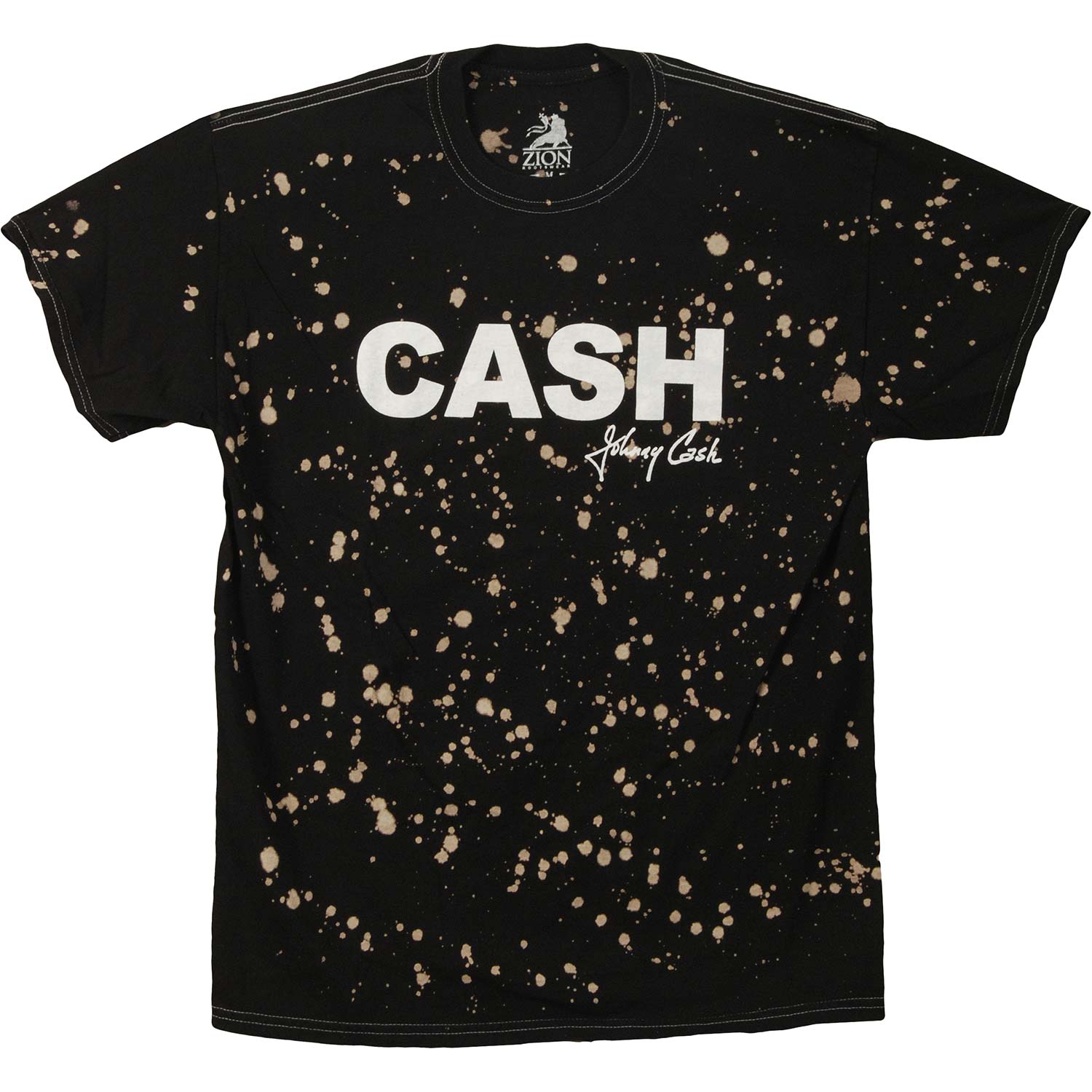 Johnny Cash Men's Cash Block Splatter T-shirt Black - Walmart.com