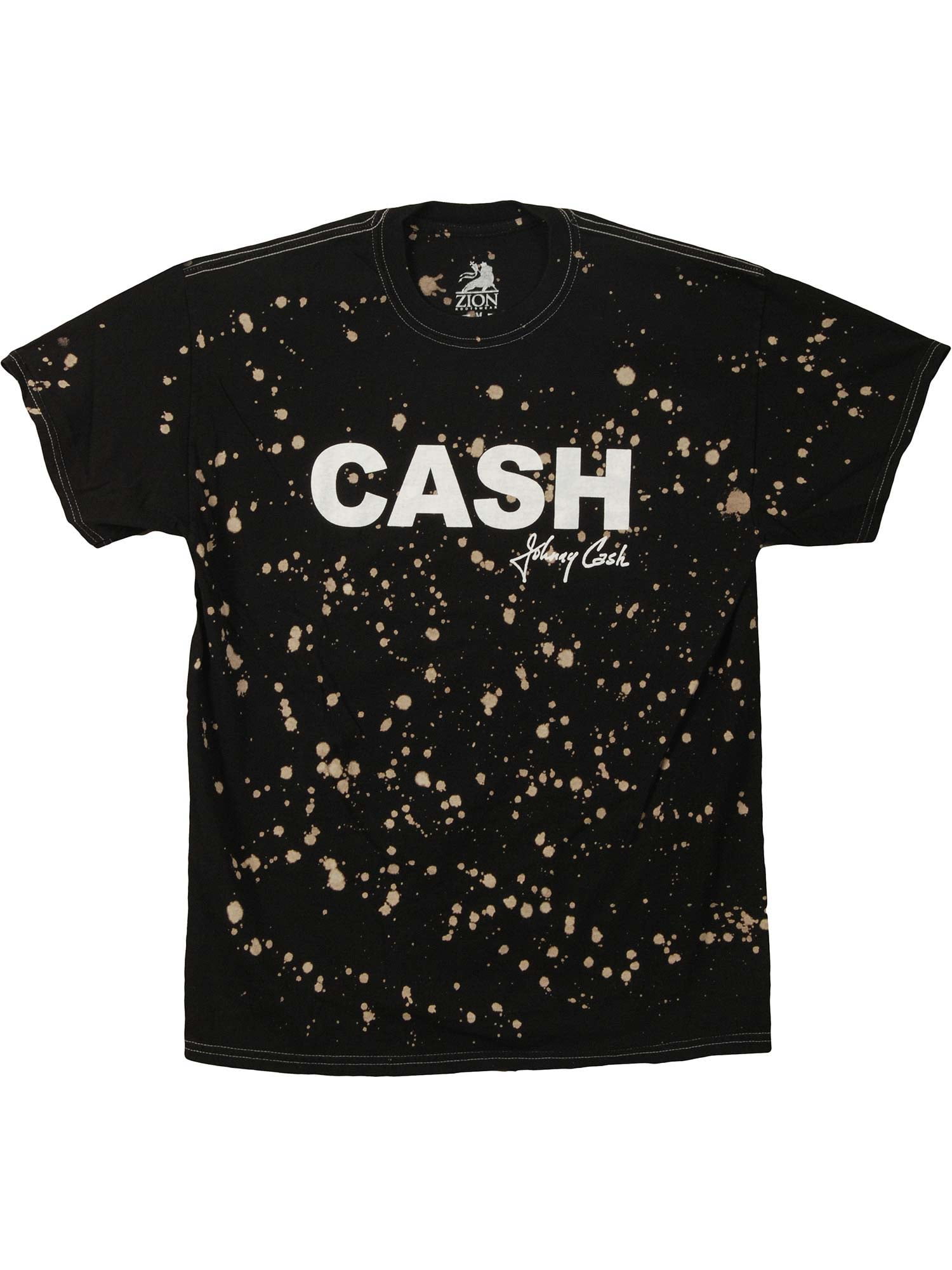 Johnny Cash Men's Cash Block Splatter T-shirt Black - Walmart.com