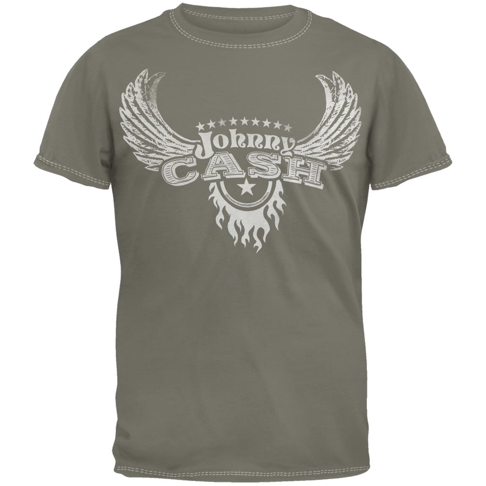 Johnny Cash Men's Flight Overdye Short Sleeve T Shirt - Walmart.com