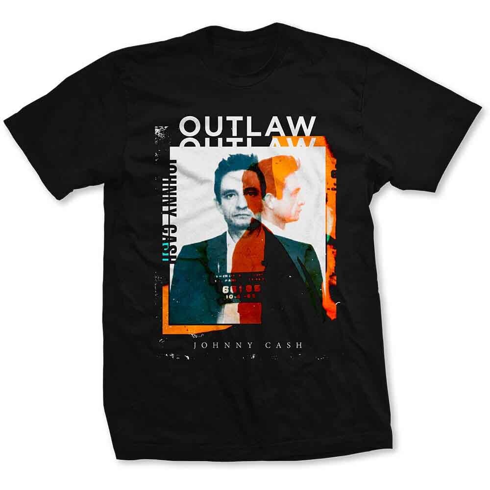 Johnny Cash Outlaw Photo T-Shirt Black New - Walmart.com