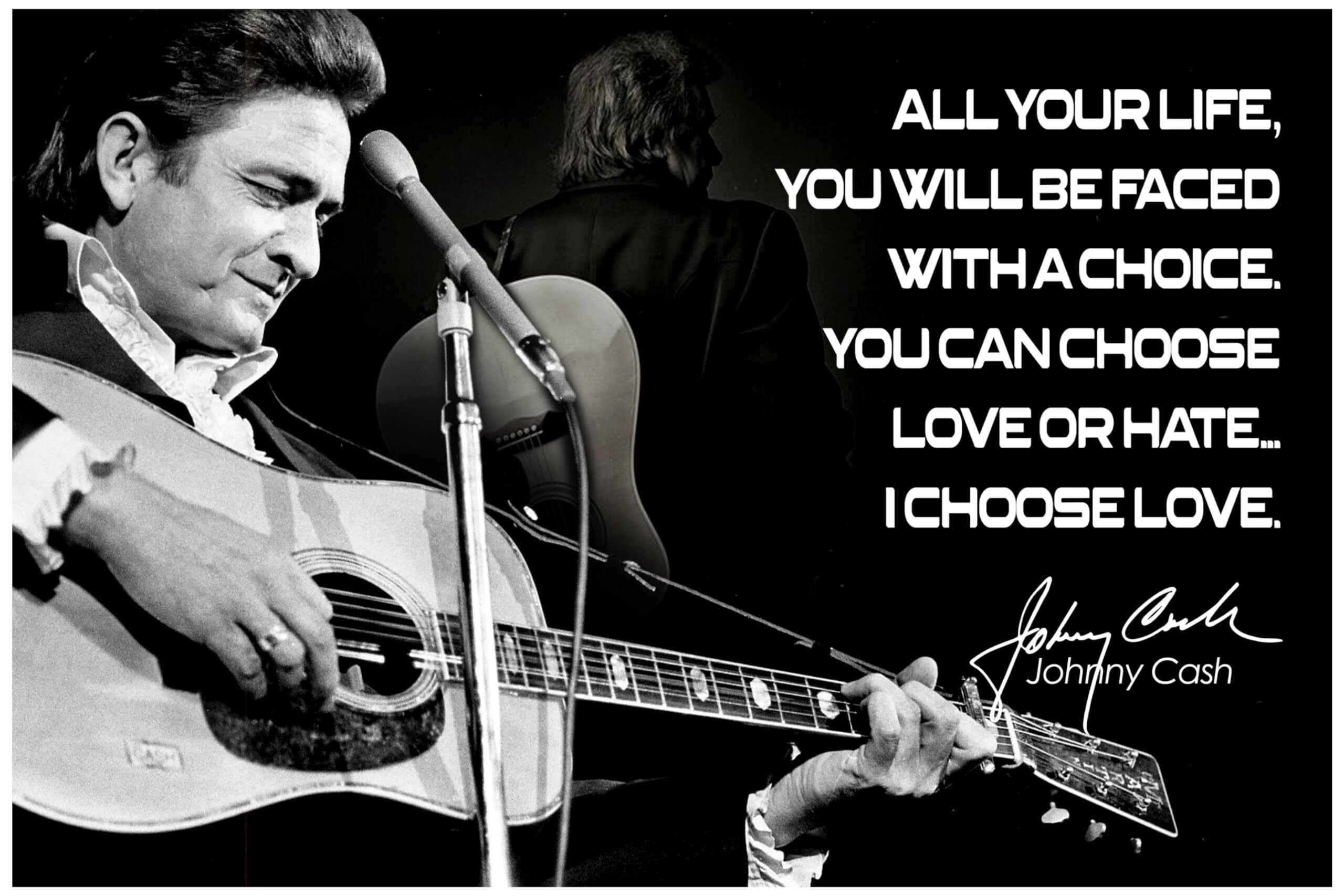 Johnny Cash Poster Motivational Quote Posters Inspirational Music ...