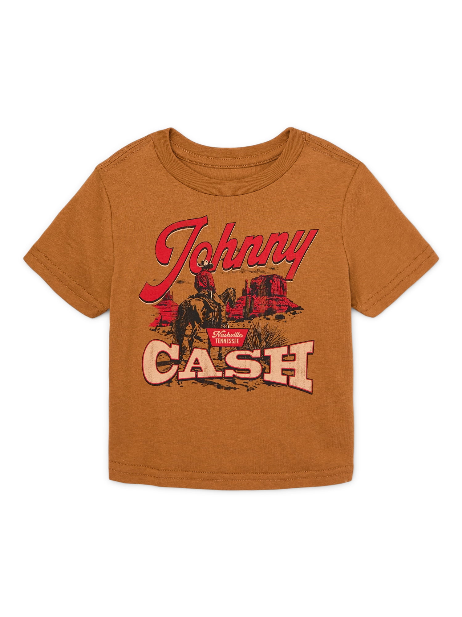 Johnny Cash Music Tour Toddler Short Sleeve Tee, Sizes 12M-5T - Walmart.com