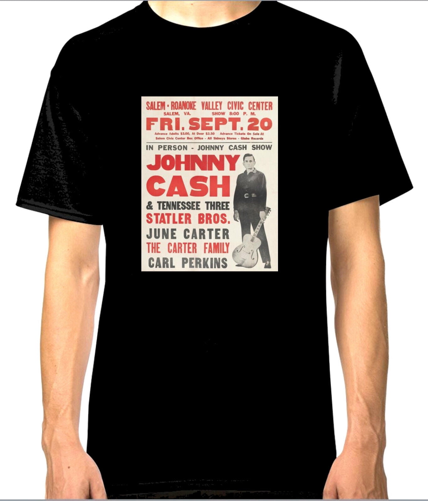 "Johnny Cash" T-shirt *100% cotton* High Quality* - Walmart.com